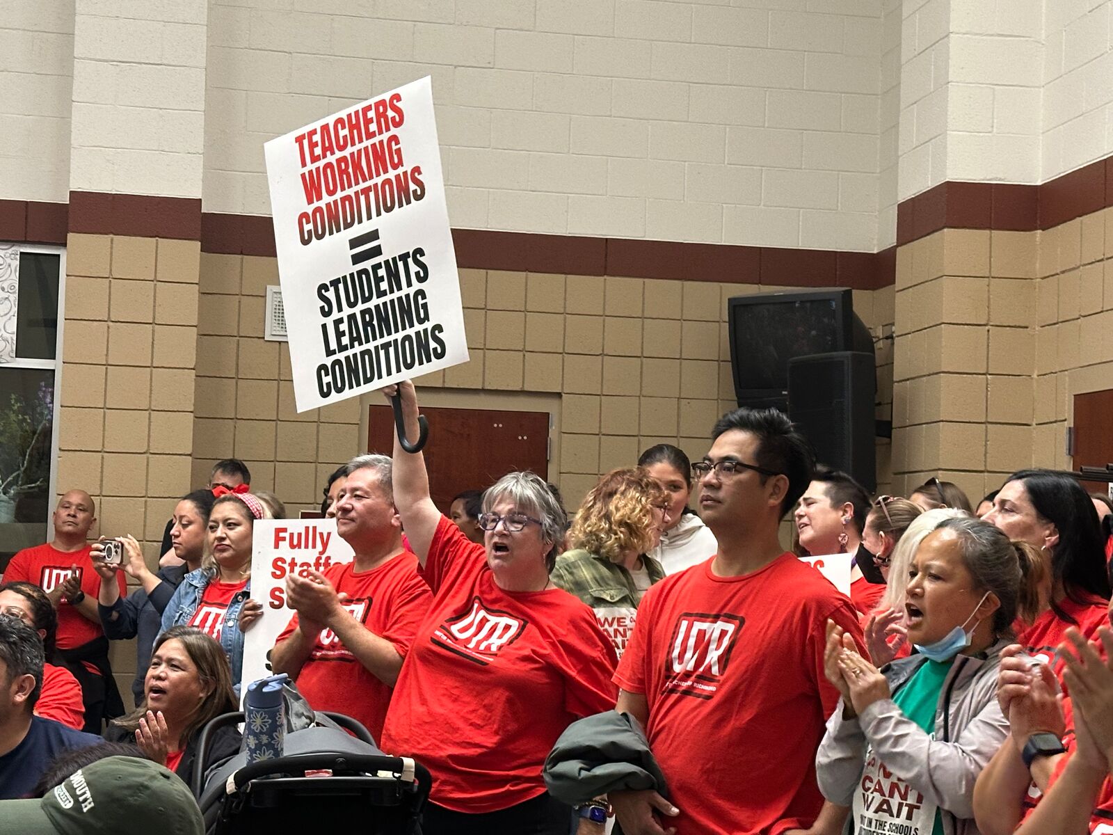 300 teachers protest and question WCCUSD spending decisions